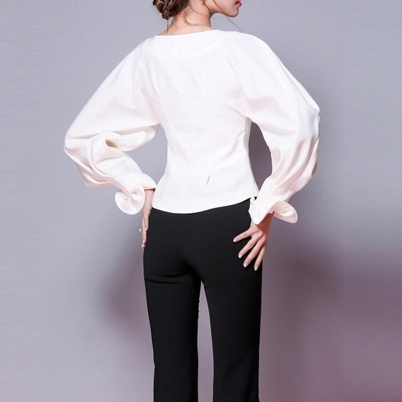 Tops | Elegant White Blouse | Poshmark